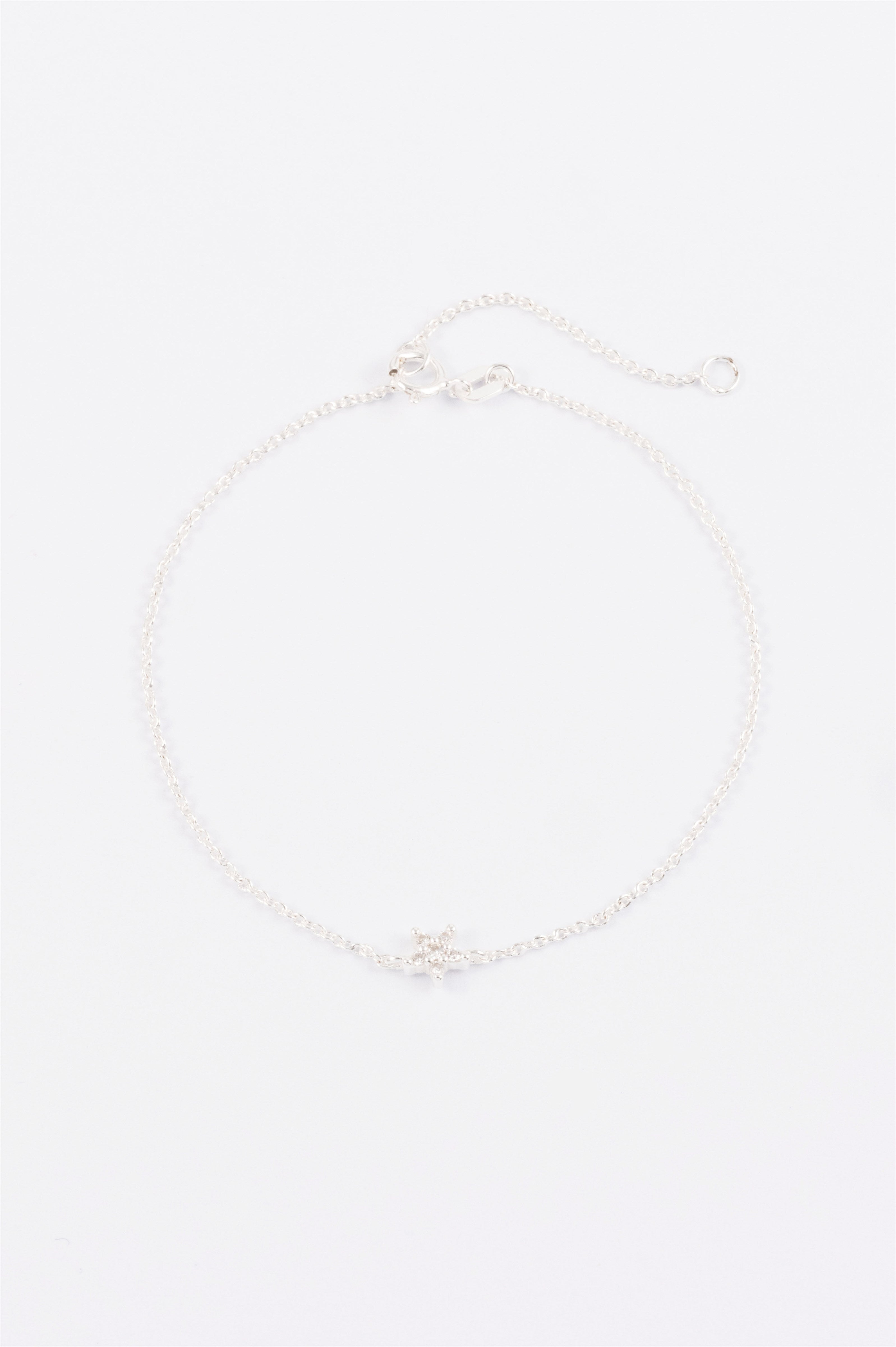 STERLING SILVER CZ STAR BRACELET