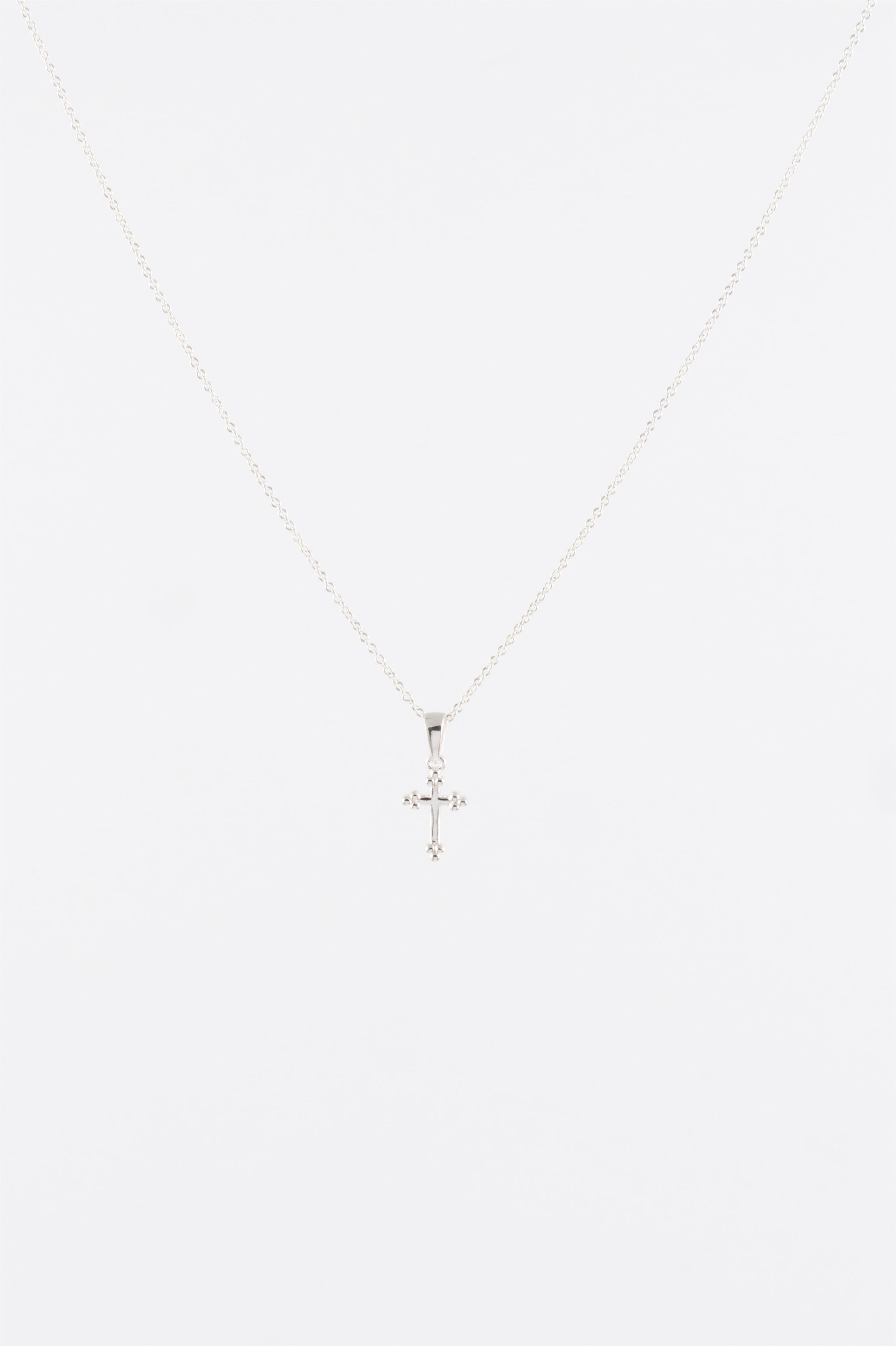 STERLING SILVER BOTONNEE CROSS PENDANT