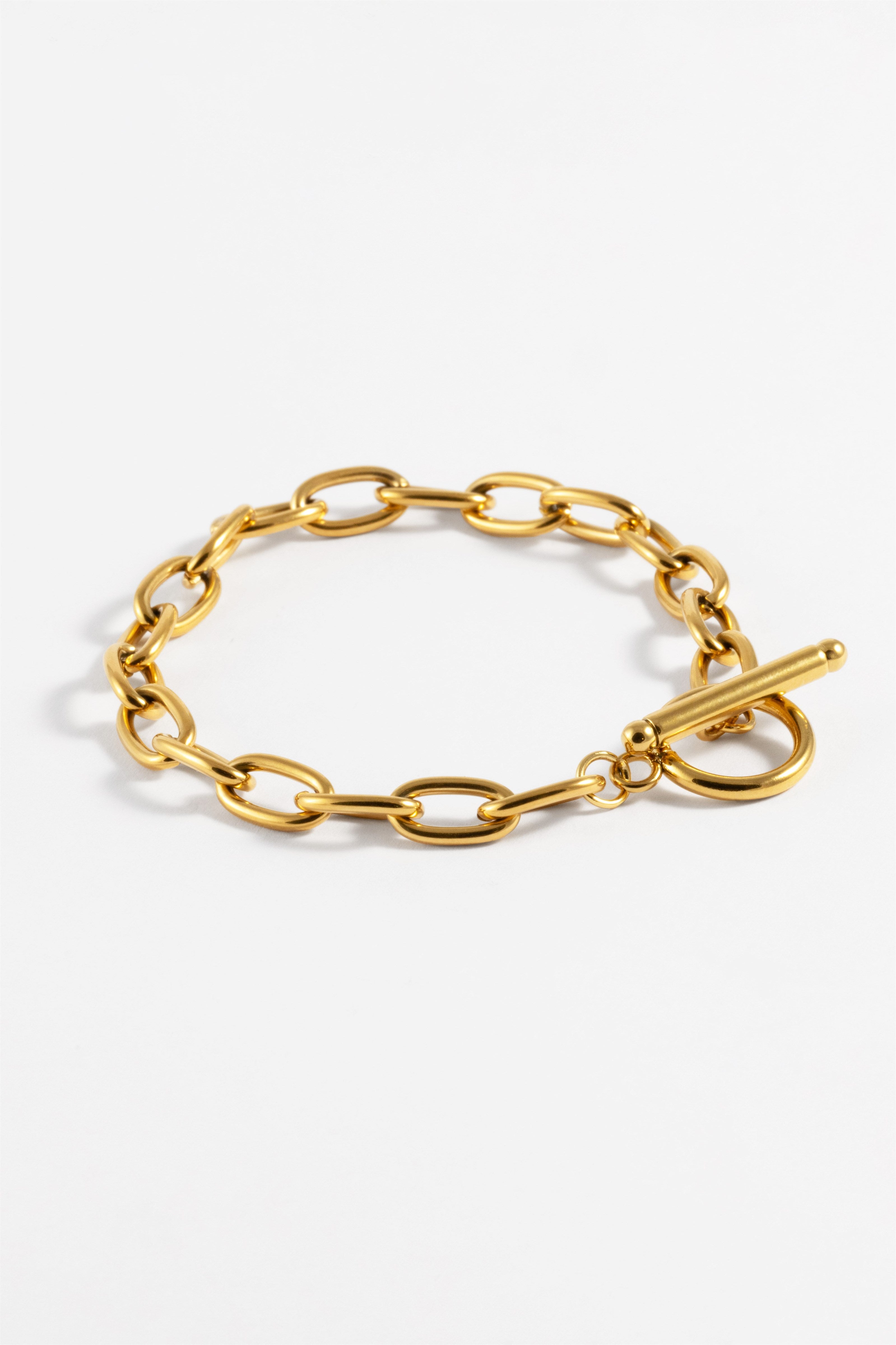 GOLD FOB CHAIN BRACELT